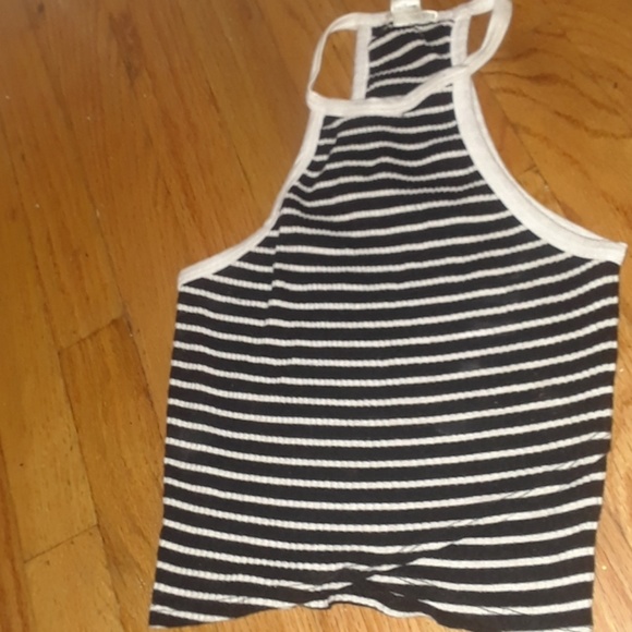 Bozzolo | Tops | A Striped Halter Crop Top | Poshmark